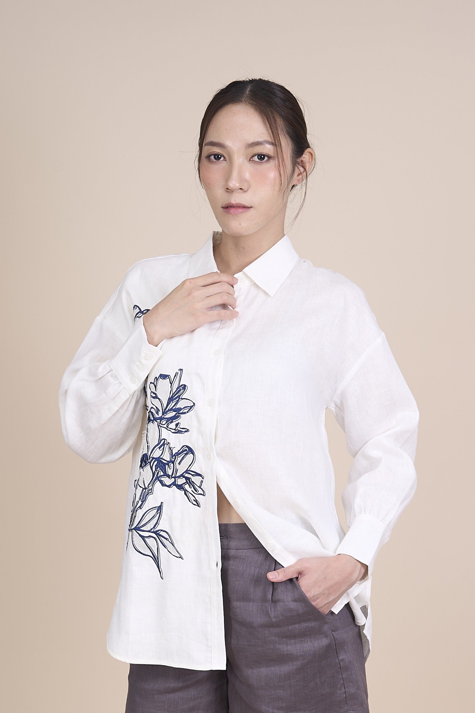 LETA LONG SLEEVE TOP – Island Shop Malaysia